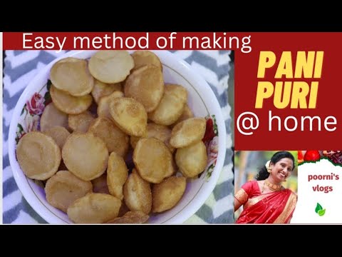 crispy pani puri recipe/ ಪಾನಿಪುರಿಗೆ ಮಾಡುವ ಪೂರಿ ಮನೆಯಲ್ಲಿಯೇ ಮಾಡಿ ಅದು ...