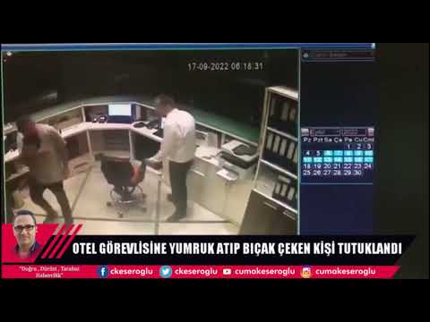 OTEL GÖREVLİSİNE BIÇAK ÇEKEN KİŞİ TUTUKLANDI