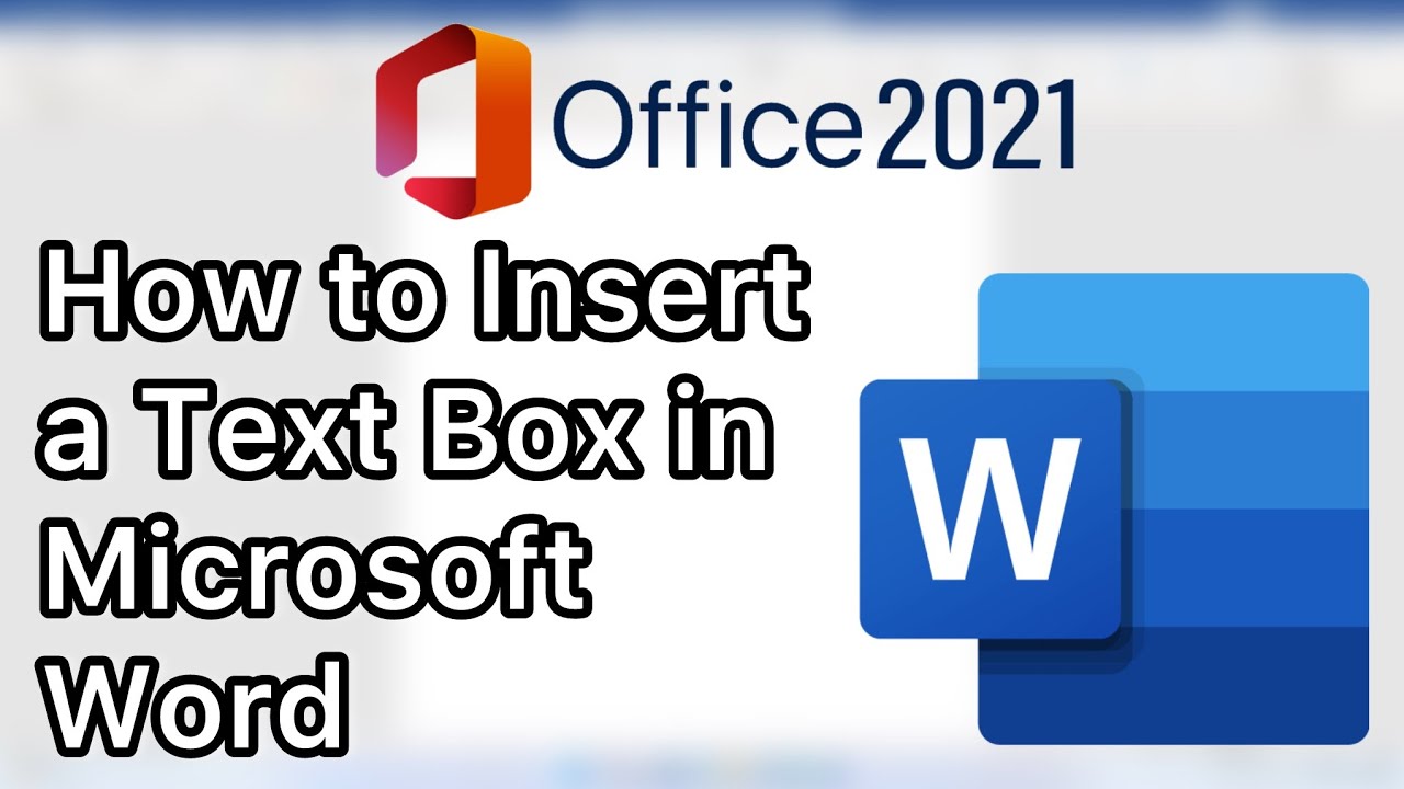 How to Insert a Text Box in Microsoft Word - YouTube