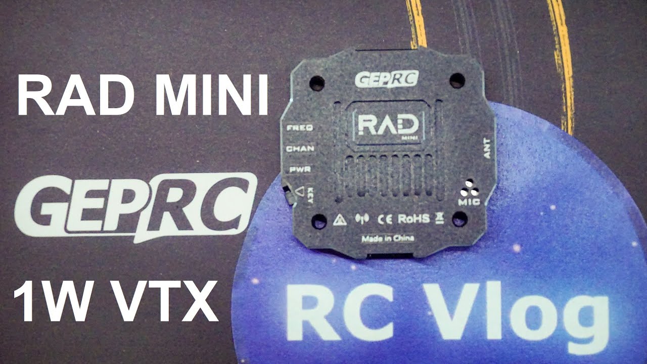 GEPRC RAD MINI 1W VTX. Мощный аналоговый мини видеопередатчик - YouTube