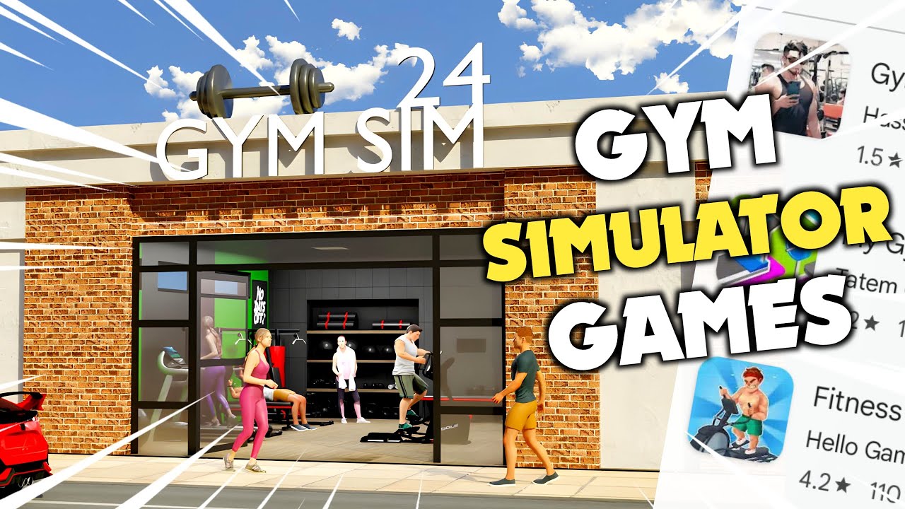 playing GYM simulator games in mobile part 2 - YouTube