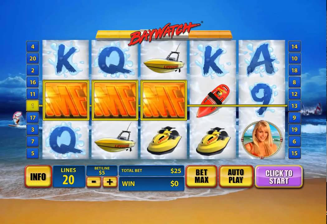 Baywatch Slot Gameplay - YouTube