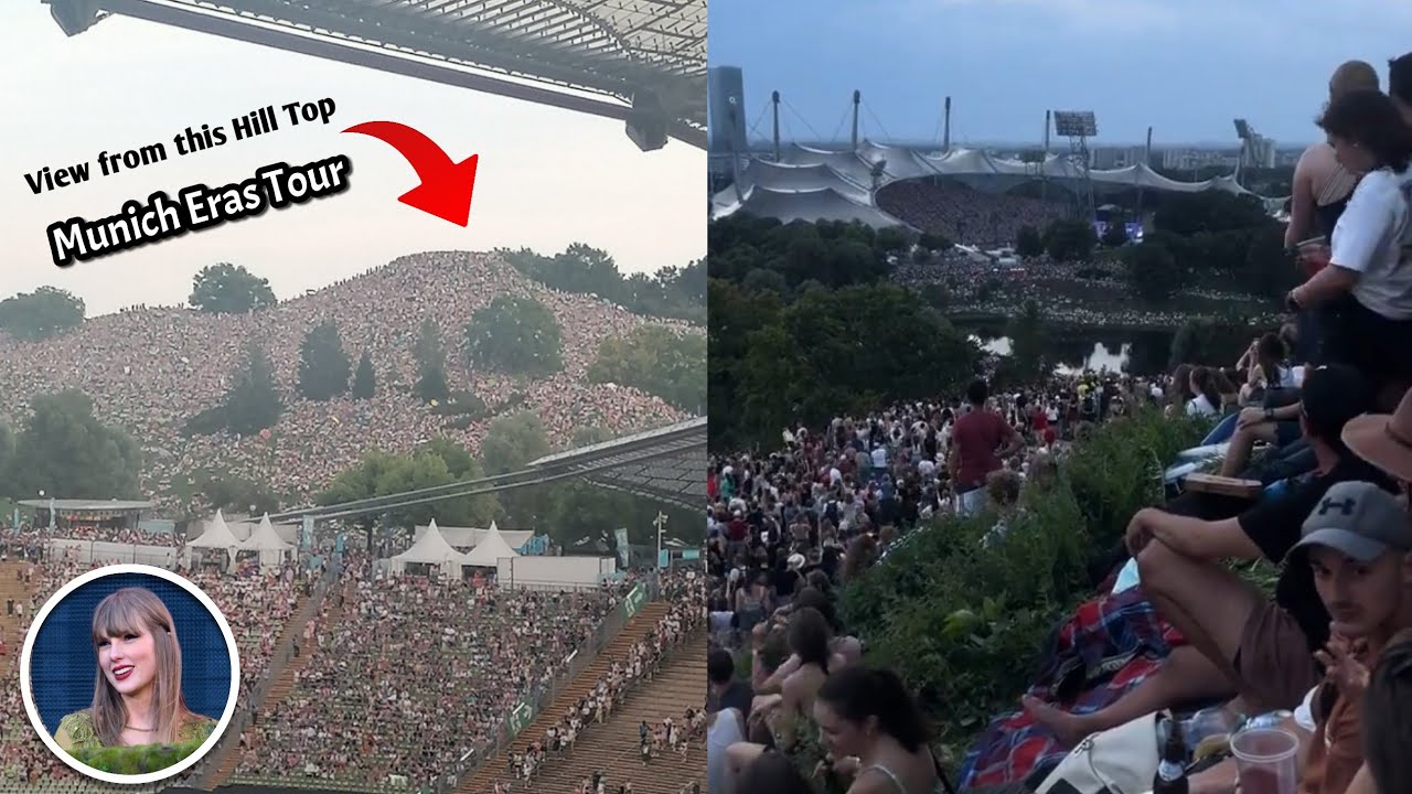 VIEW of TAYLOR SWIFT'S CONCERT From the HILL TOP in Munich - YouTube