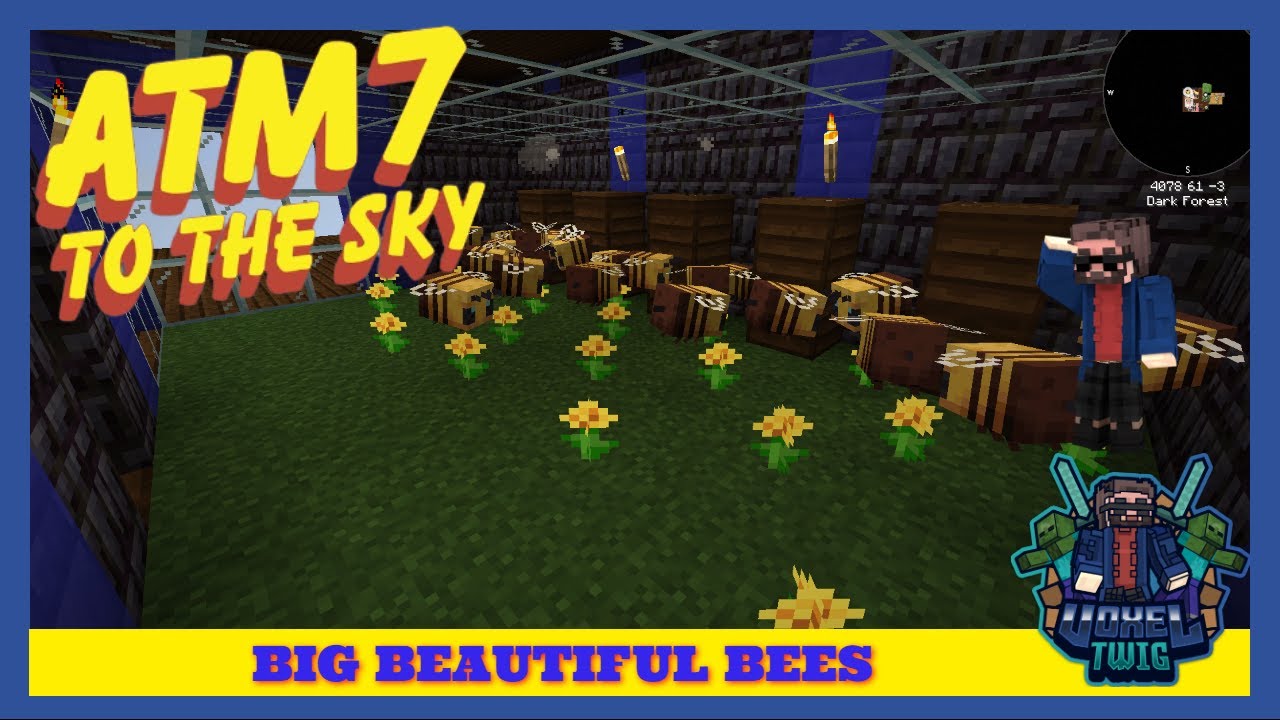 ATM7 To The Sky | S2 Ep 3 | Getting Started With Productive Bees! - YouTube
