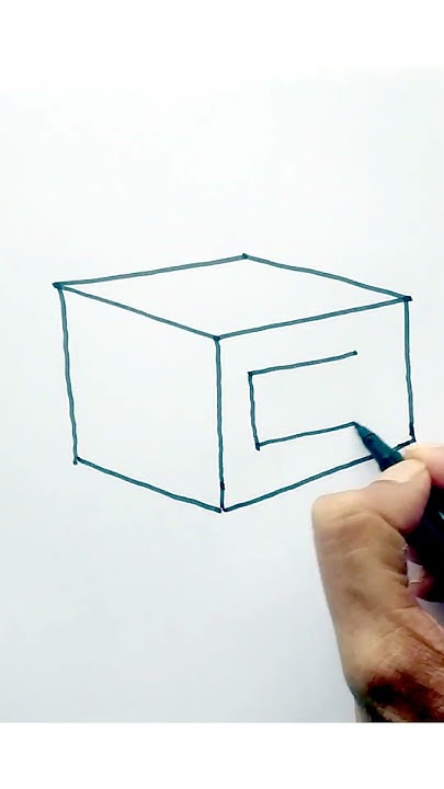 How to draw a box in 3D perspective for beginners easy step by step ...