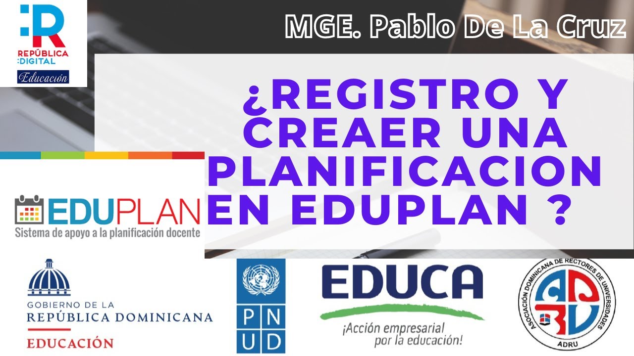 Crear una Planificación en EDUPLAN - YouTube