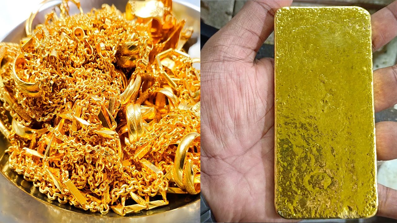 Gold Bar Melting Technology | Produce Pure Gold Easily - YouTube