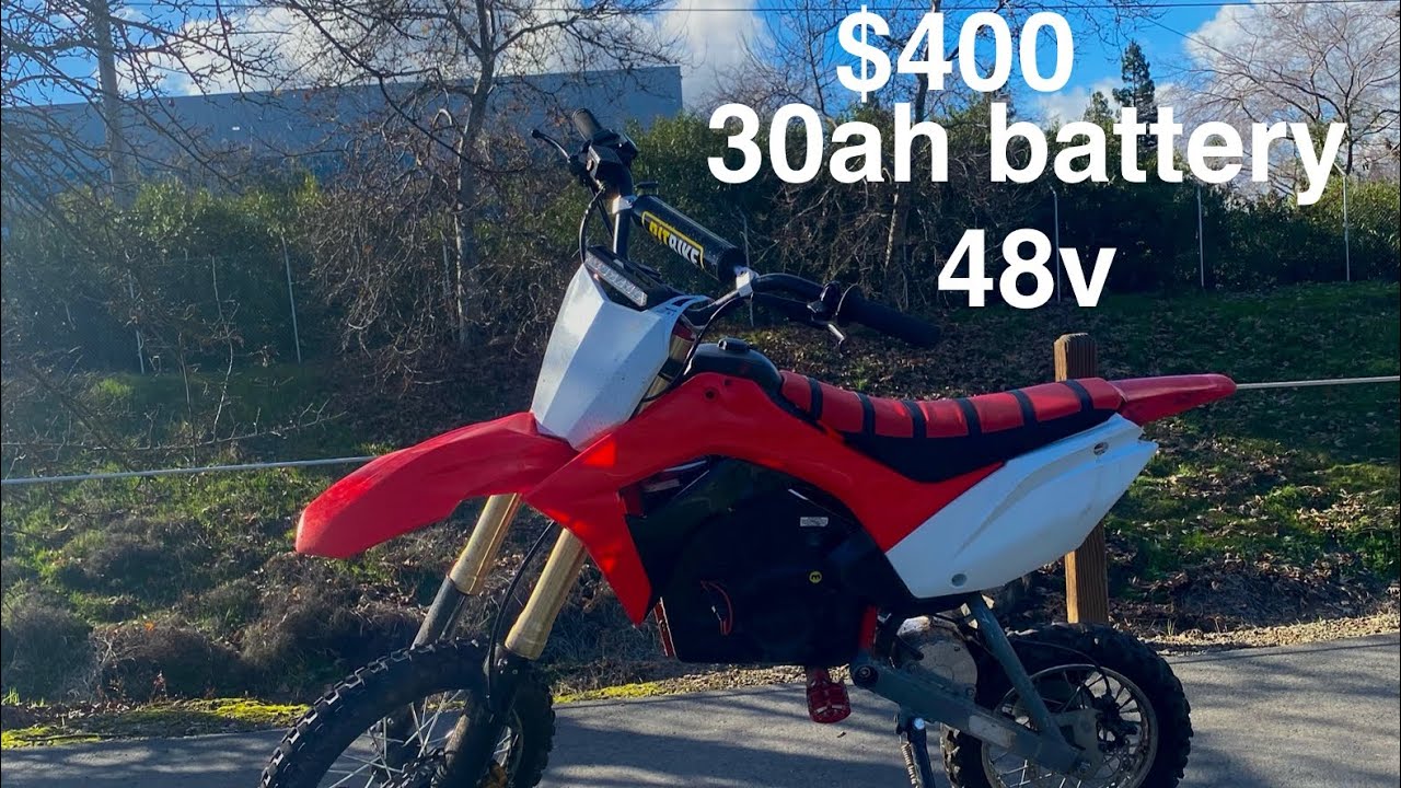 Should you get a 30ah battery for your razor dirt bike Mx500 Mx650 ...