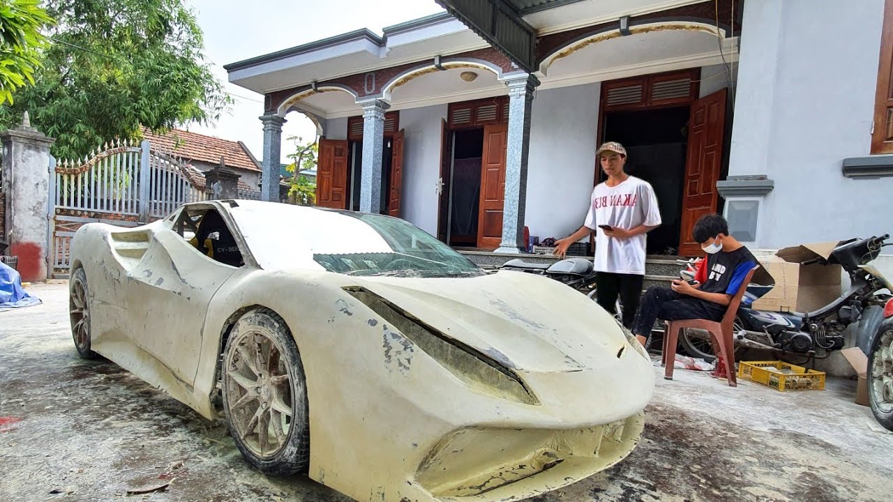 Ferrari makes great homemade out of simple materials | Tự chế siêu xe ...
