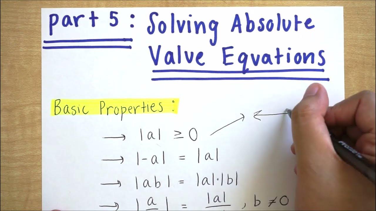 Solving Absolute Value Equations and Checking Extraneous Solutions ...