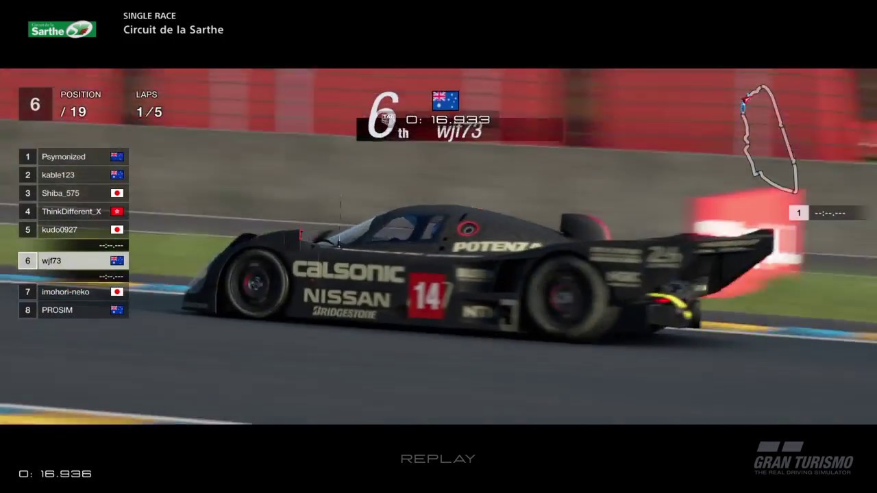 Gran Turismo™SPORT - Le Mans Nissan R92CP Gr1 (online race) - YouTube