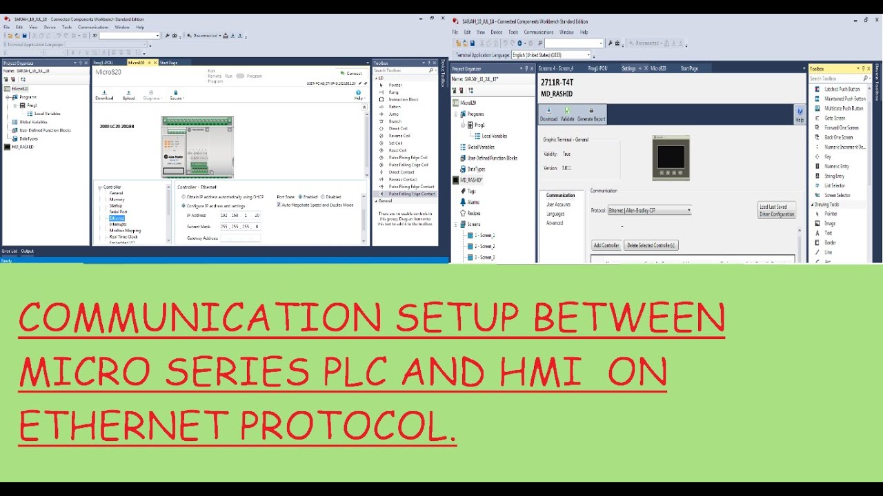COMMUNICATION SETUP BETWEEN MICRO PLC & HMI ON ETHERNET PROTOCOL ...