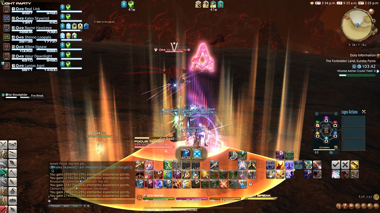 FFXIV Stormblood - Eureka Pyros Reflect Party - YouTube