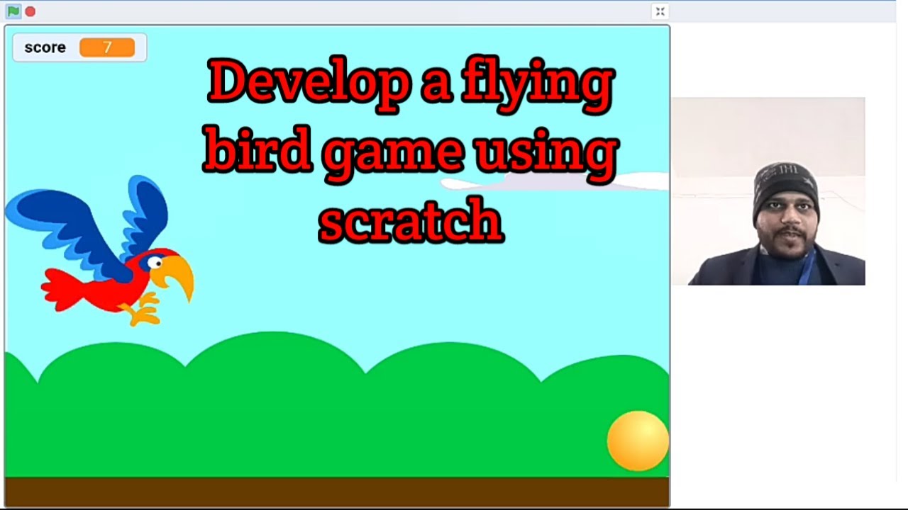 Develop flying bird game using scratch | computer | by Vivek sir - YouTube