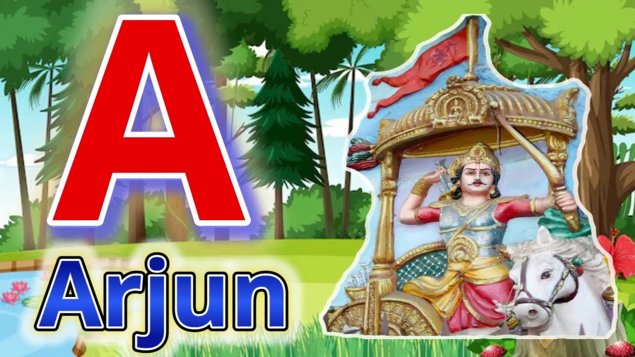 a for Arjun b for Balram, A for Arjun, A to Z rhymes, ka se kabutar #aforarjun # ...