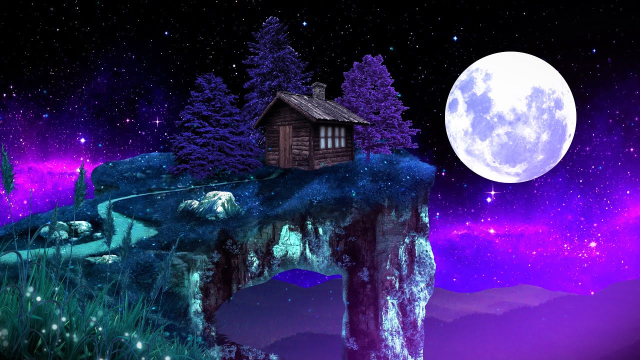 Beautiful Night 💜 Soothing Sleep Music ★ Relaxing Sleep Meditation ...