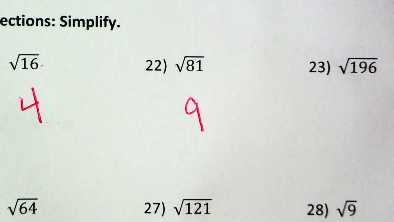 Circle Applications and Perfect Squares - YouTube