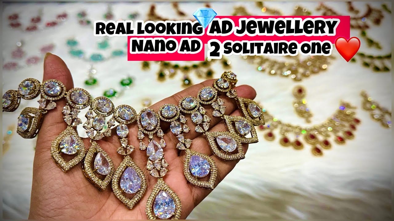 Luxurious High End AD American Diamond Jewellery | ad jewellery ...