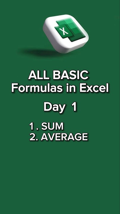 All Basic Formulas In Microsoft Excel Day 1 Sumformula Averageformula Excelshortcutkeys