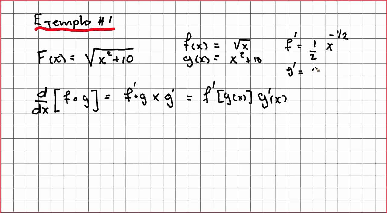 Regla de la cadena. - YouTube