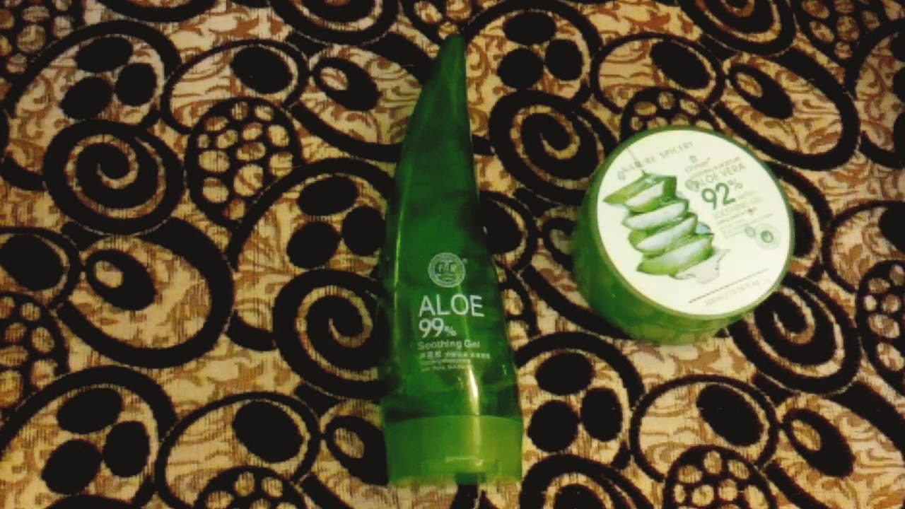 Review of aleovera gel best for glowing skin - YouTube