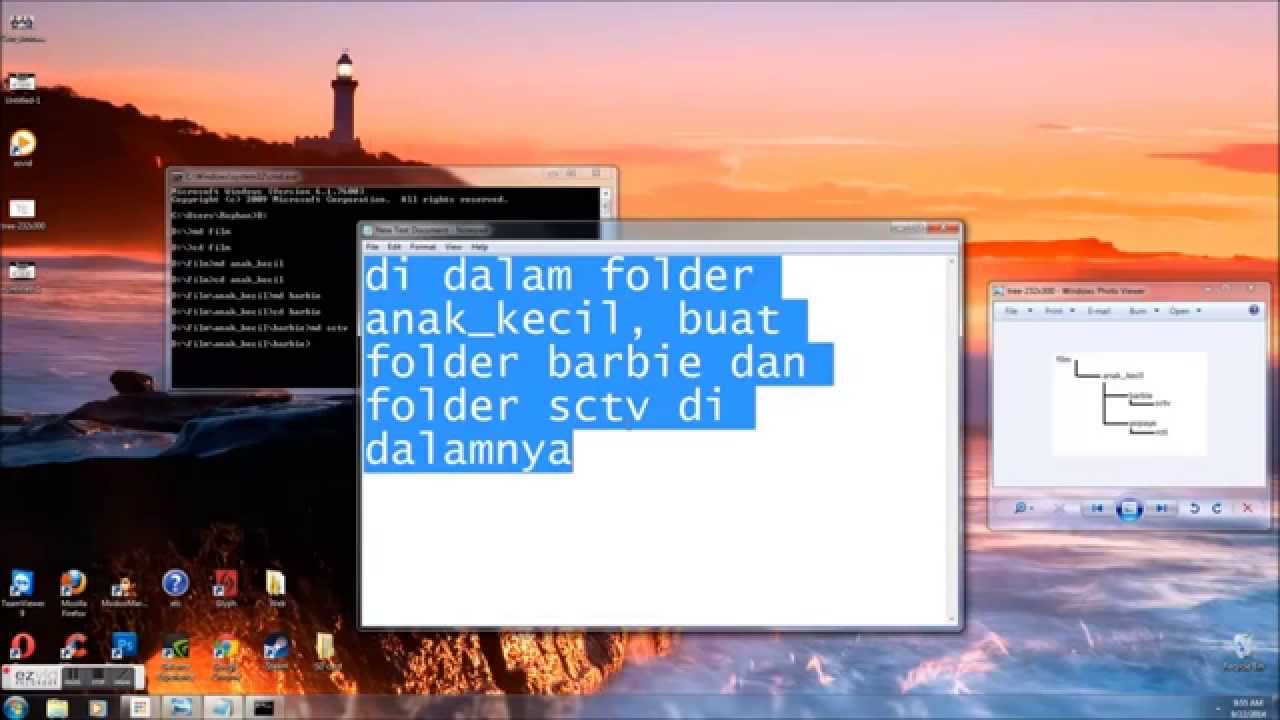 Perintah Dasar Command Prompt - YouTube