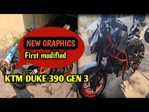 NEW GRAPHICS || FIRST MODIFIED|| KTM DUKE 390 3 || RIDER GODSORA ...