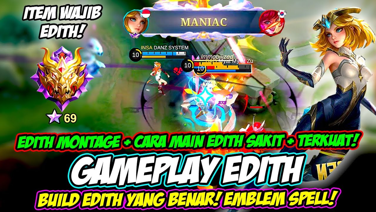 CARA MAIN EDITH SAKIT + TEBAL EMBLEM EDITH & BUILD EDITH TERSAKIT ...