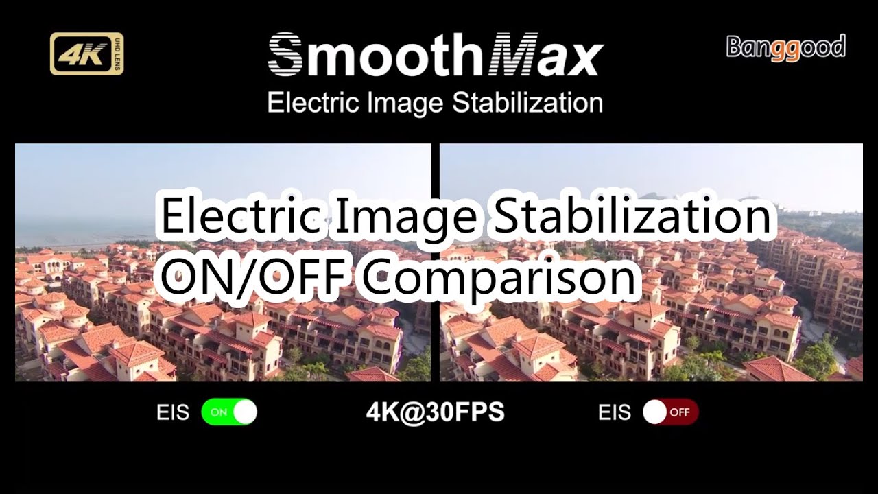Electric Image Stabilization ON/OFF Comparison Video of MJX B20 EIS ...