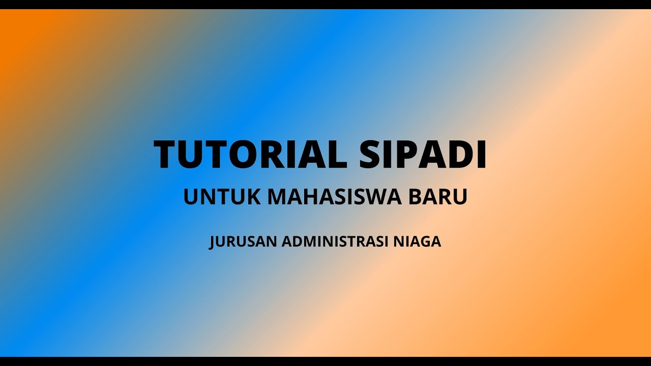TUTORIAL SIPADI MAHASISWA BARU - YouTube