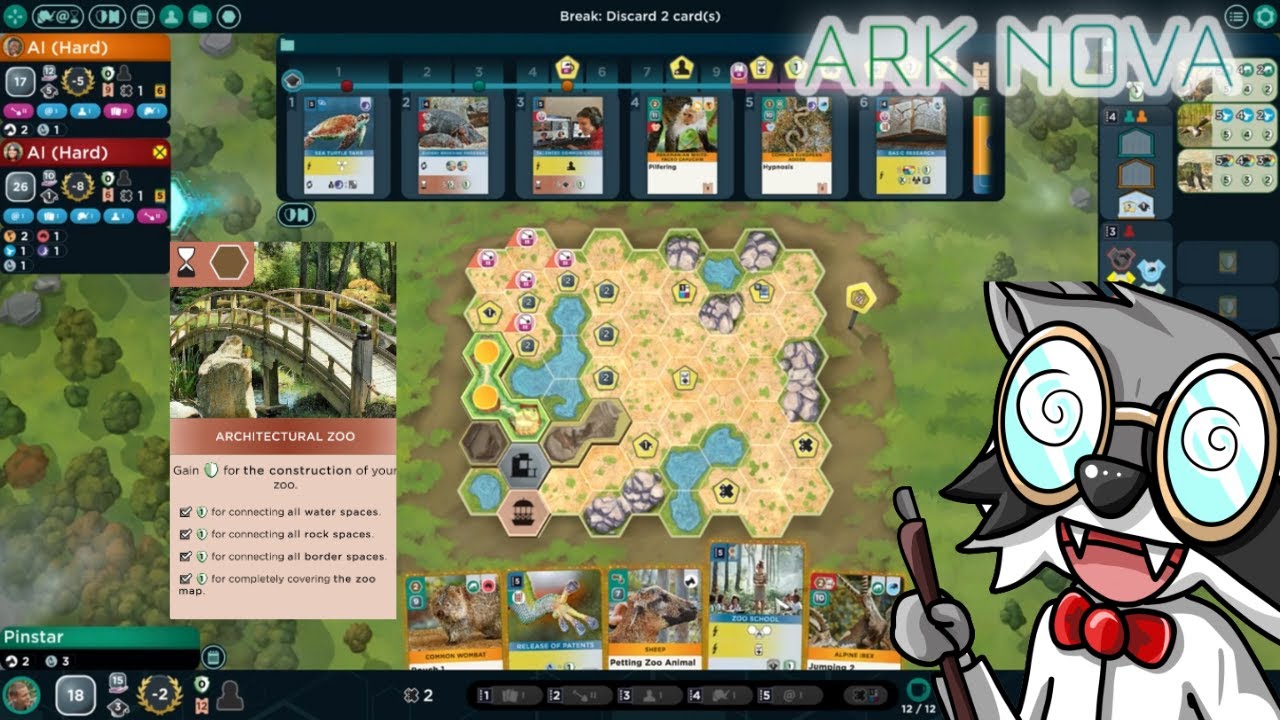 Pinstar Plays Ark Nova: Silver And Gold - YouTube