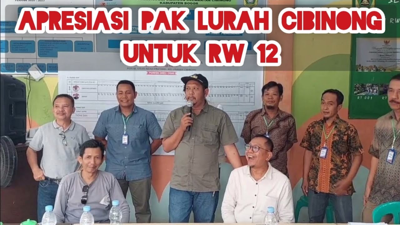 APRESIASI LURAH CIBINONG UNTUK RW 12 - YouTube