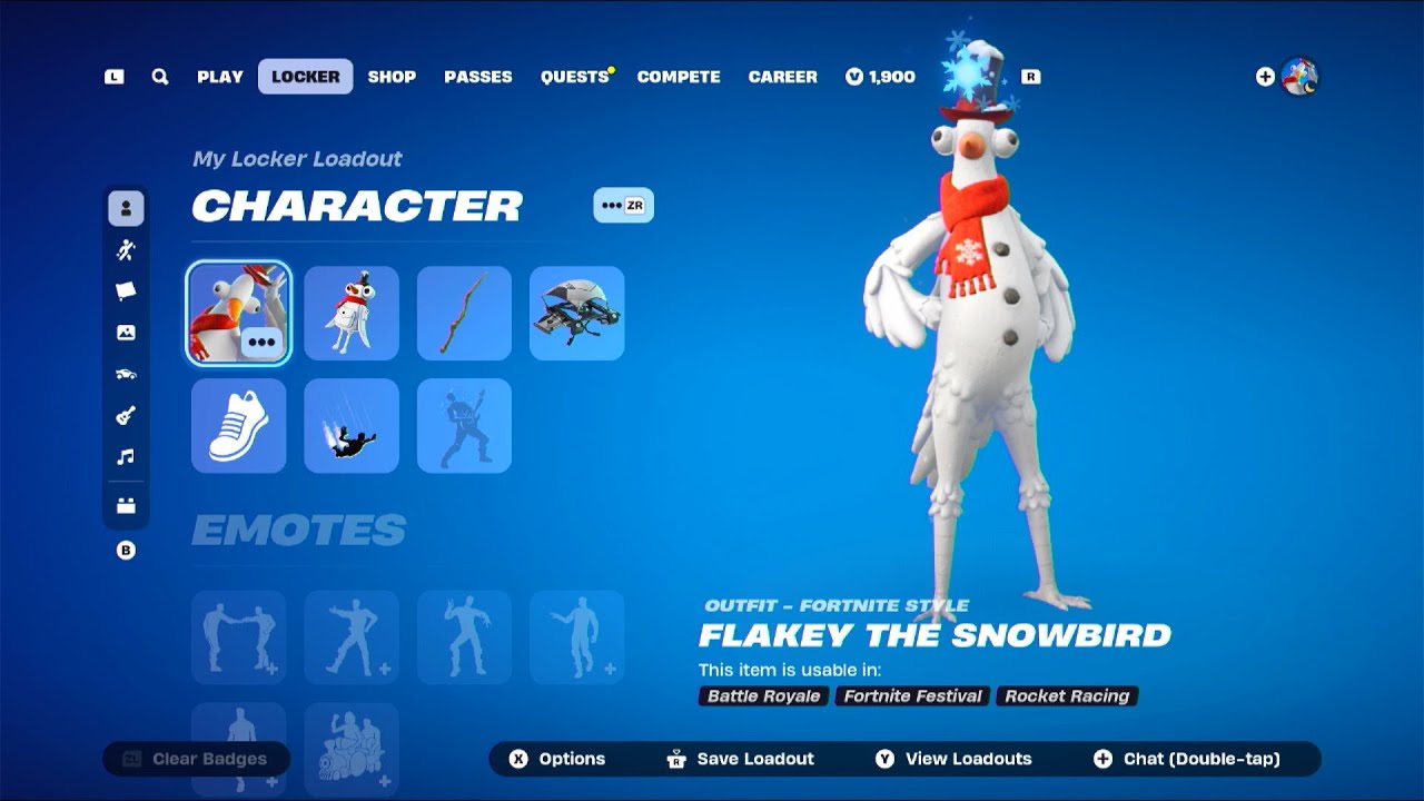 Fortnite Flakey the snowbird brings the holiday cheer - YouTube