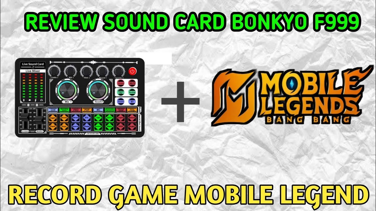 REVIEW SOUNDCARD F999 + RECORD MAIN GAME ML - YouTube