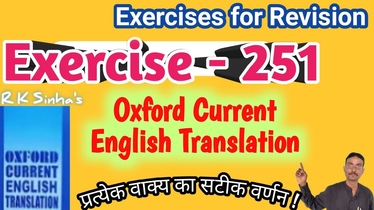 Exercises for revision | Oxford Translation 251 | Oxford current ...