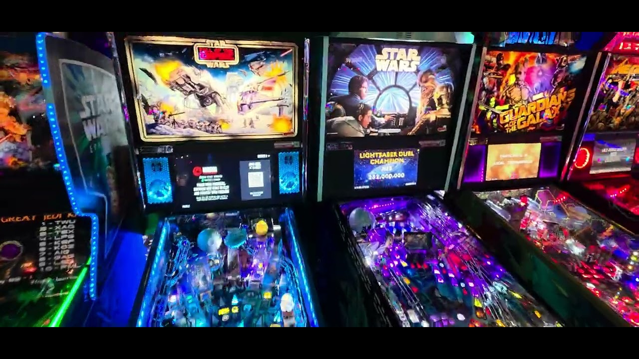 Star wars episode 1 pinball at Game Over Arcade - YouTube