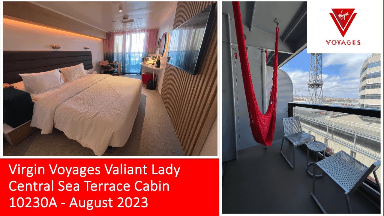Virgin Voyages Valiant Lady | Central Sea Terrace Cabin 10230A | Tour ...