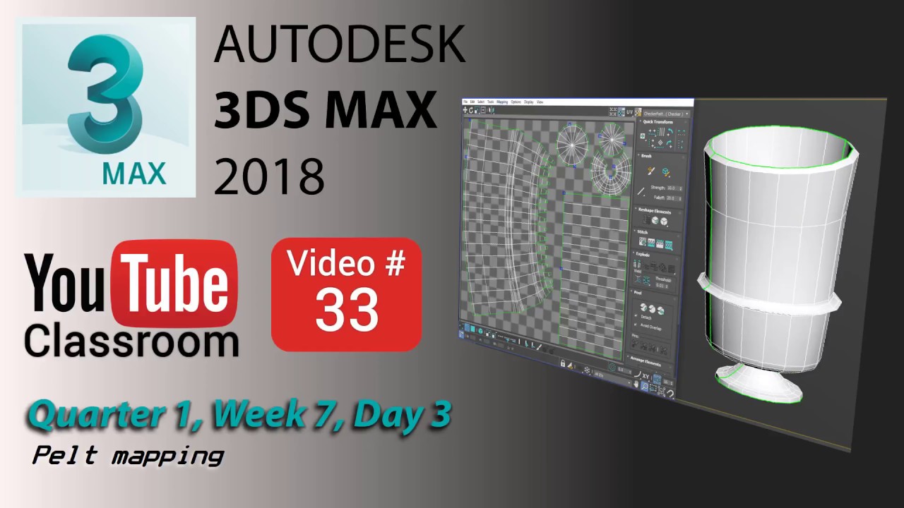 3DS Max 2018 Class #33 (Peel Mapping) - YouTube