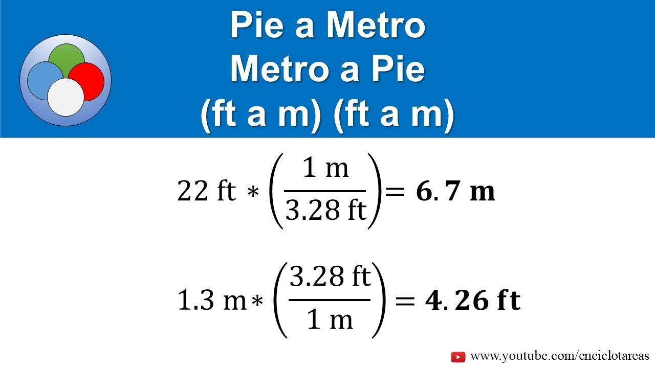 Conversi n De Unidad De Longitud Pie A Metro Y De Metro A Pie ft A M