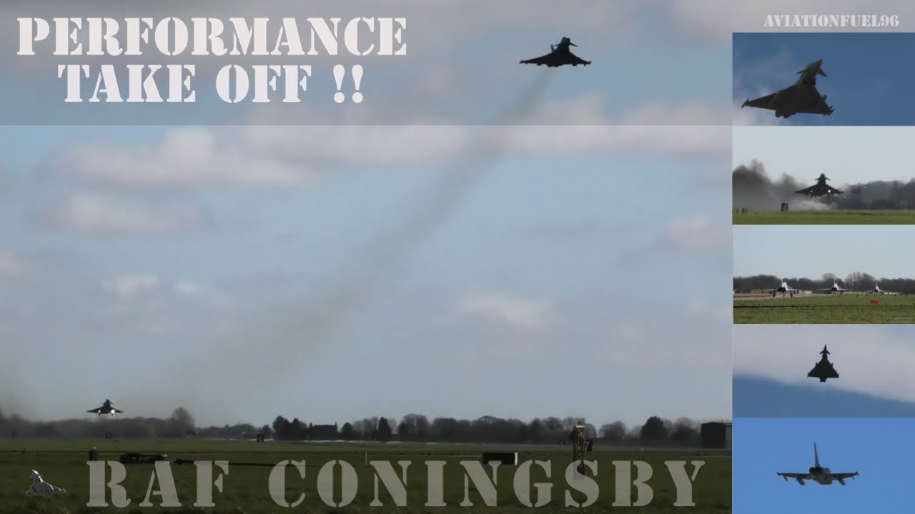 INSANE TYPHOON PERFORMANCE & OVERHEAD TAKE OFFS -RAF CONINGSBY - YouTube
