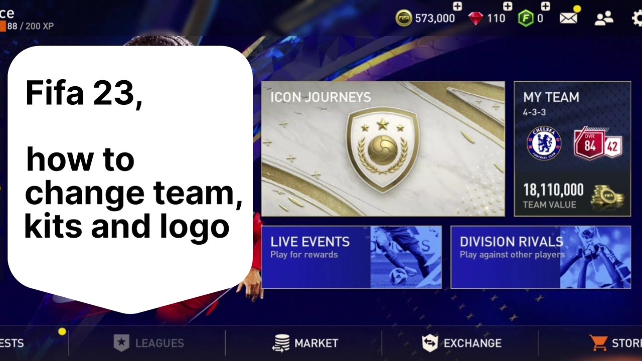Fifa 23, how to change your team, kits and logo - YouTube