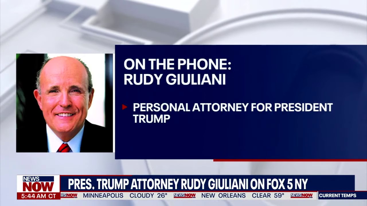 'PRESIDENT IN VERY GOOD MOOD': Rudy Giuliani speaks on Fox 5 NY - YouTube