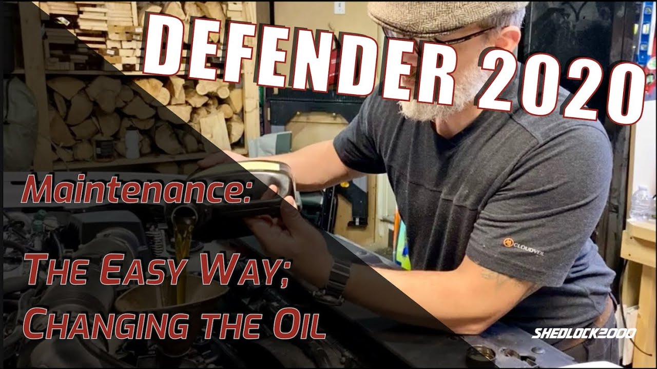 Fresh Glug the Easy Way; Changing the Engine Oil on a new Defender P400 ...