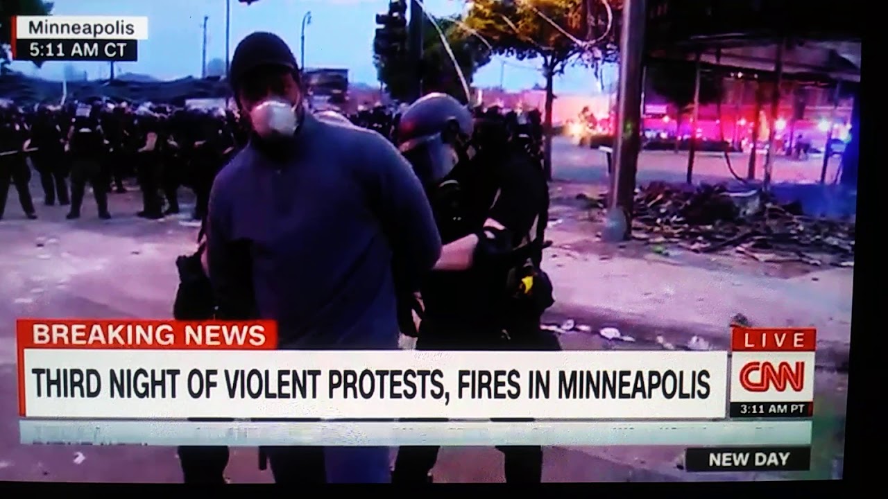 COPS ARREST CNN REPORTER & CREW - YouTube