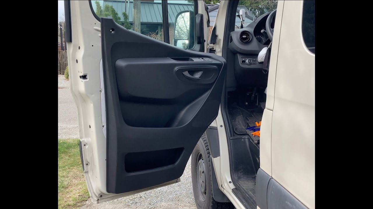 2019 Sprinter front door panel removal - YouTube