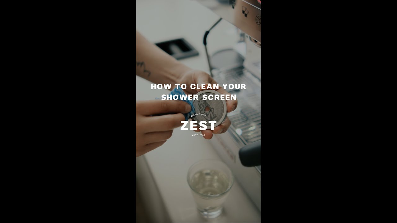 How To Clean Your Shower Screen - Zest Coffee - YouTube