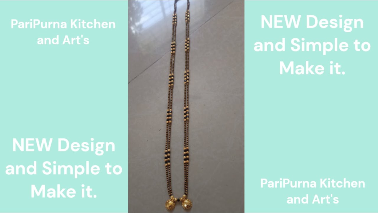 NEW Patten, Golden #Mangalsutras Design (homemade). - YouTube