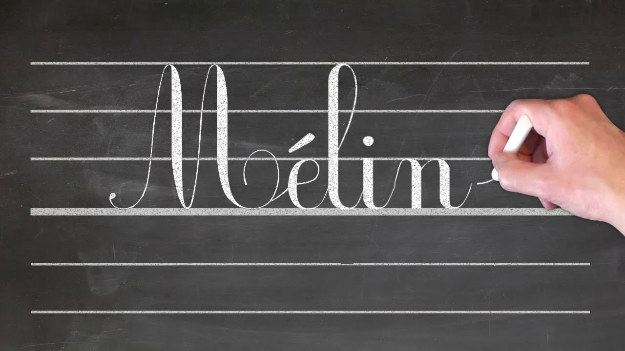 Ecrire Méline 🖋 prénom lettres cursives attachées 📕 Ecole Primaire - CP ...