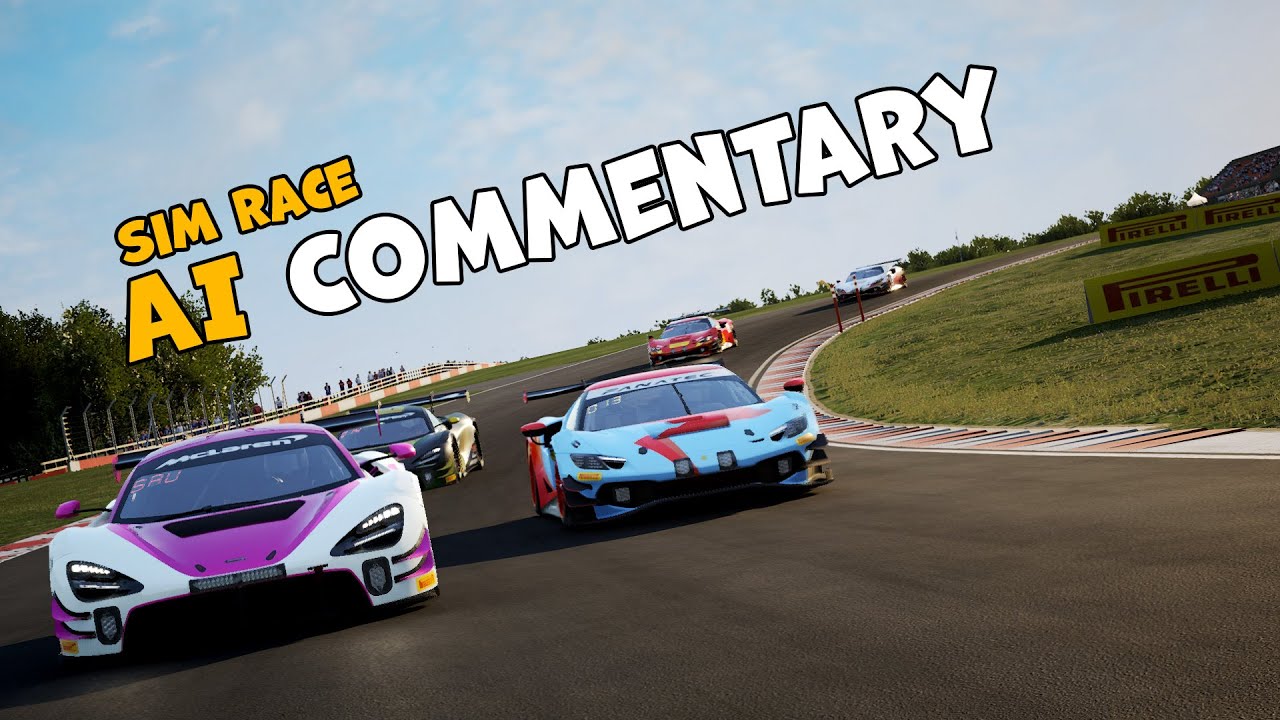 Sim Race Commentator App Takes on Donnington Park - YouTube