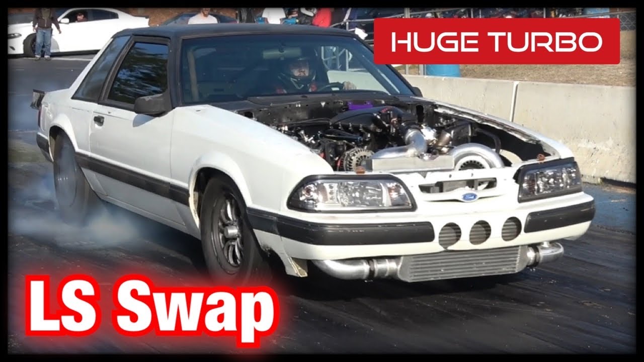 LS Swapped Mustang - YouTube